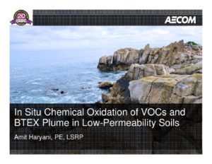 IPEC 2013 IN-SITU CHEMICAL OXIDATION OF VOCS AND BTEX PLUME IN LOW ...