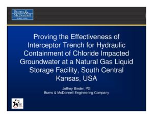 IPEC 2013 PROVING THE EFFECTIVENESS OF INTERCEPTOR TRENCH FOR HYDRAULIC ...